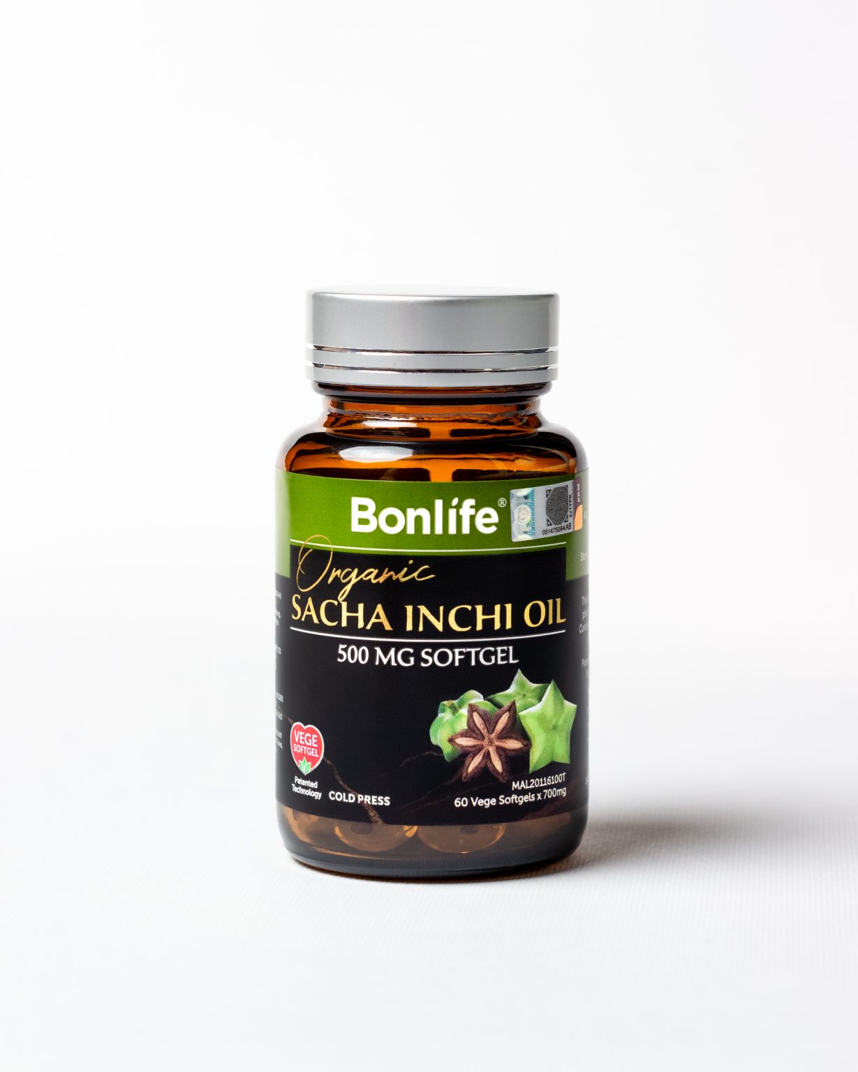 Bonlife Sacha Inchi Oil (500mg x 60 Vege Softgels) - Bonlife (M) Sdn Bhd